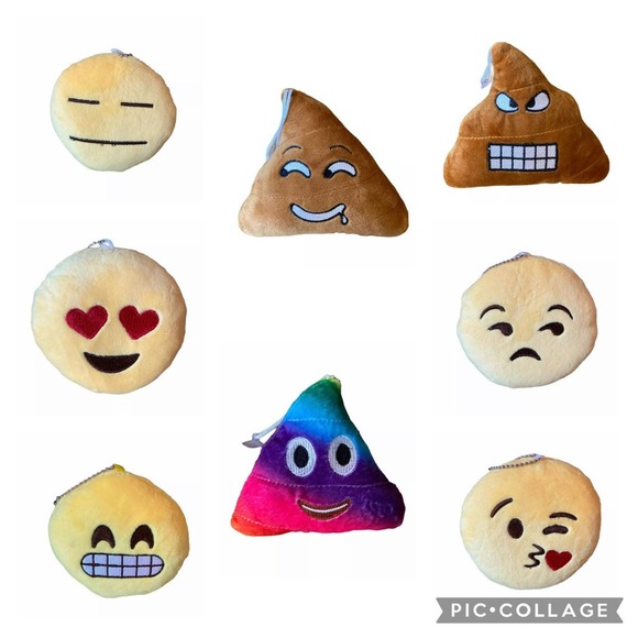 Emoji | Toys | 9 Pcs Plush Emoji Variety Set Mini Plush Stuffed Toys ...
